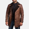 Men's Leather Trench Coats - Mready